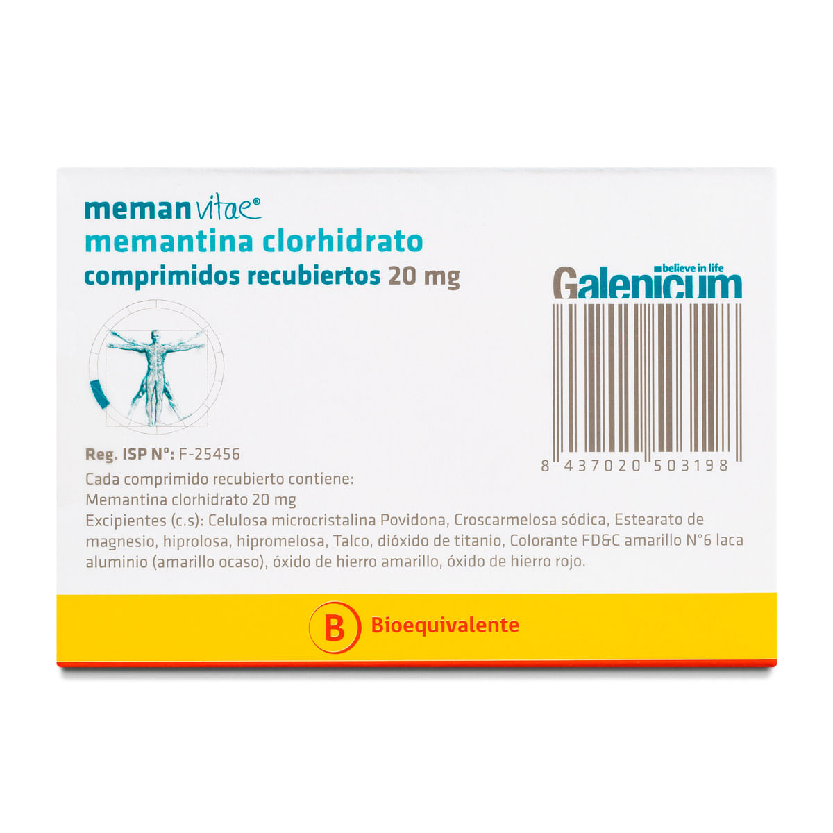 Memantina 20 Mg 56 Comprimidos Recubiertos | Dr Simi - Farmacias del Dr ...