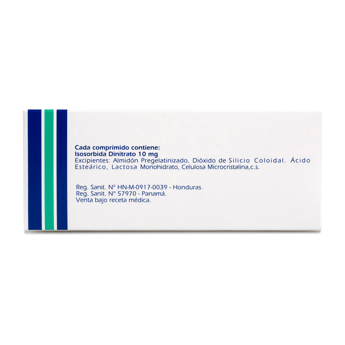 Isosorbida Dinitrato 10 mg 60 Comprimidos - Farmacias del Dr. Simi