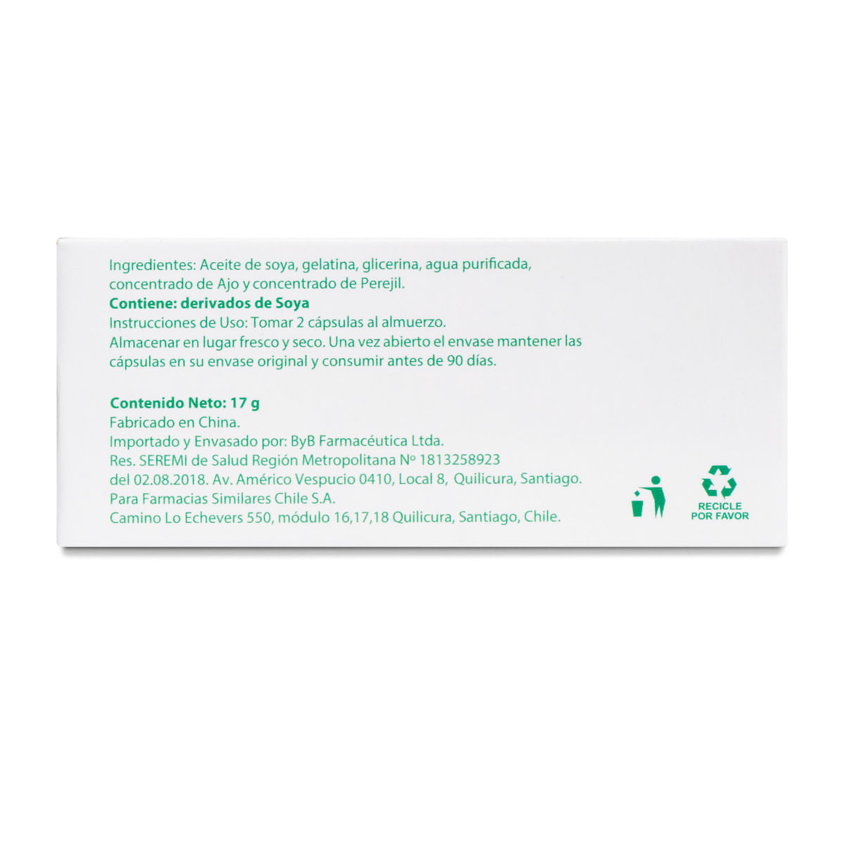 Simi Ajo + Perejil 40 Cápsulas - Farmacias del Dr. Simi