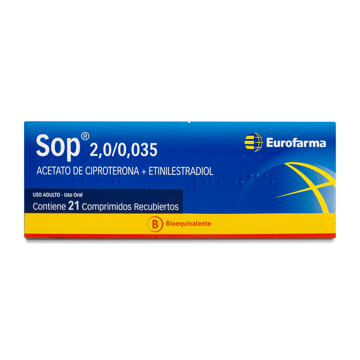 Sop ciproterona 2 mg etinilestradiol 0,035 mg 21 comprimidos ...