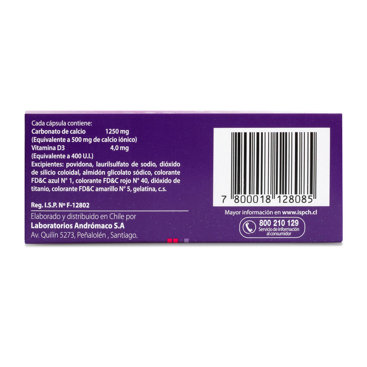 Elcal D Plus calcio 500 mg vitamina D 400 UI 30 cápsulas - Farmacias ...