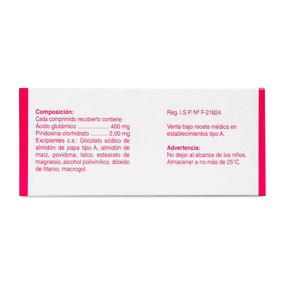 Hexalectol ácido glutámico 400 mg vitamina B6 2,24 mg 50 comprimidos ...