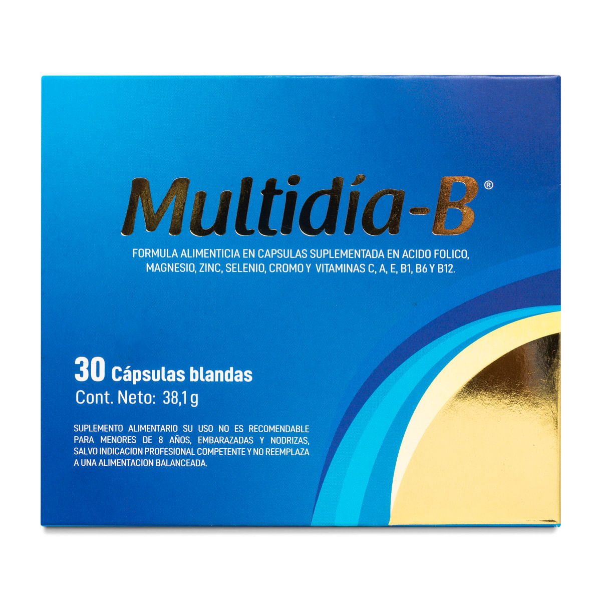 Multidia B Sin Azúcar x30 Capsulas - Farmacias del Dr. Simi