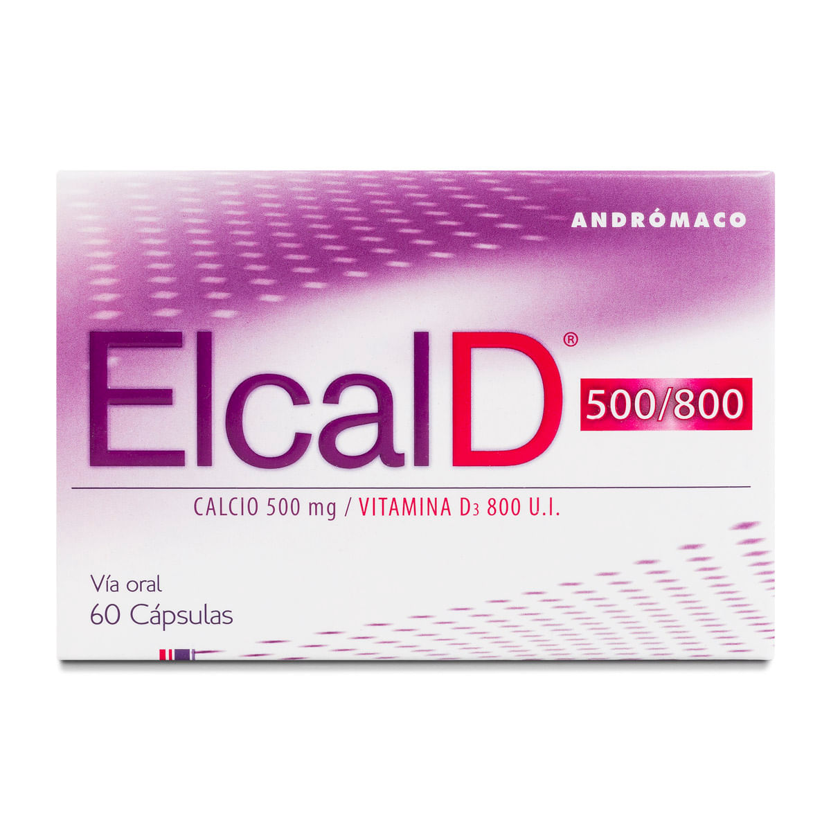 Elcal D 500/800 calcio 500 mg vitamina D 800 UI 60 cápsulas - Farmacias ...