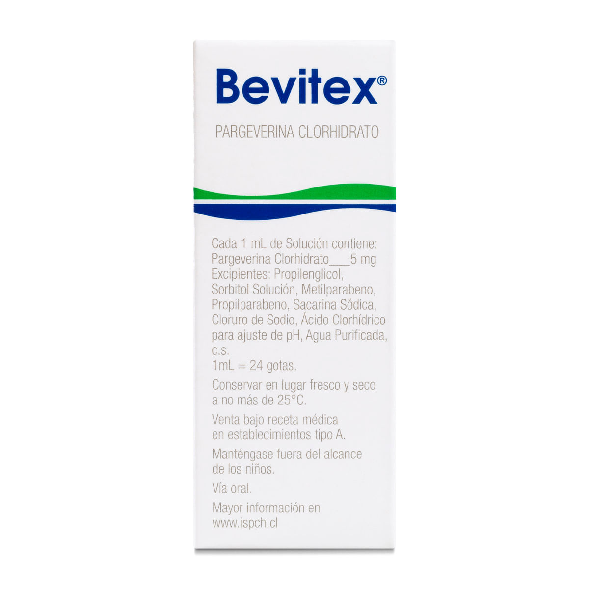 Bevitex: Pargeverina Clorhidrato 5 Mg/Ml Gotas 20 Ml - Farmacias del Dr ...