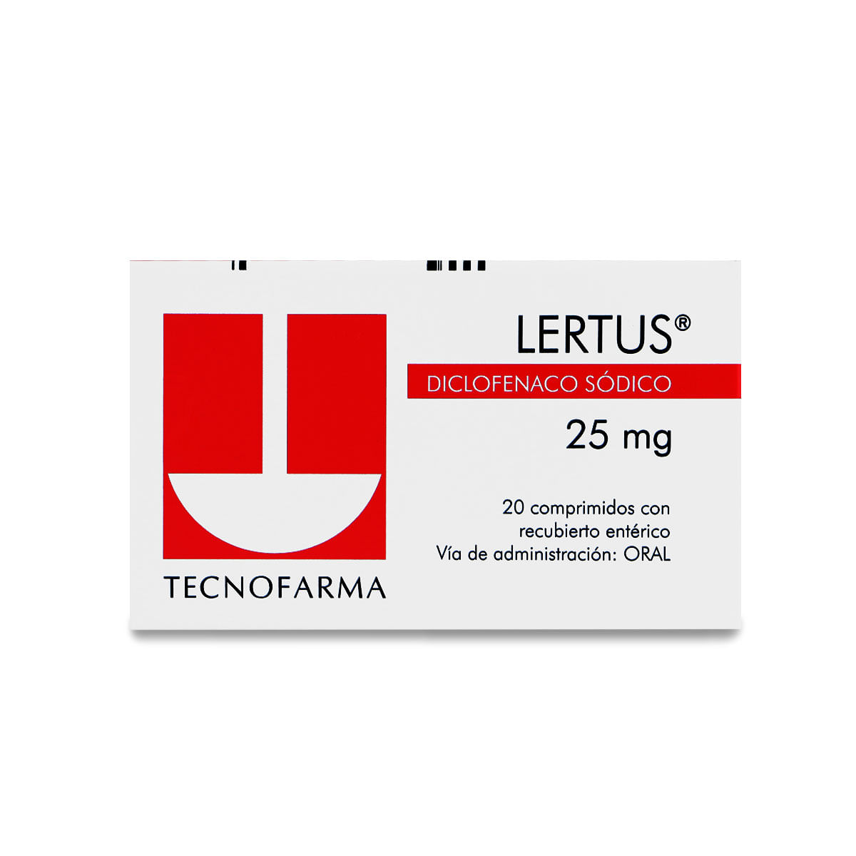 Lertus - Diclofenaco 25 mg Comprimidos Recubiertos - Farmacias del Dr. Simi
