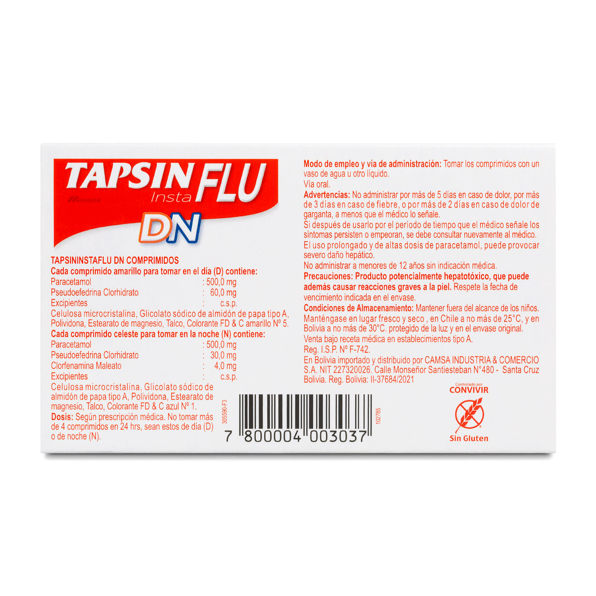 Tapsin instaFLU DN 18 comprimidos - Farmacias del Dr. Simi