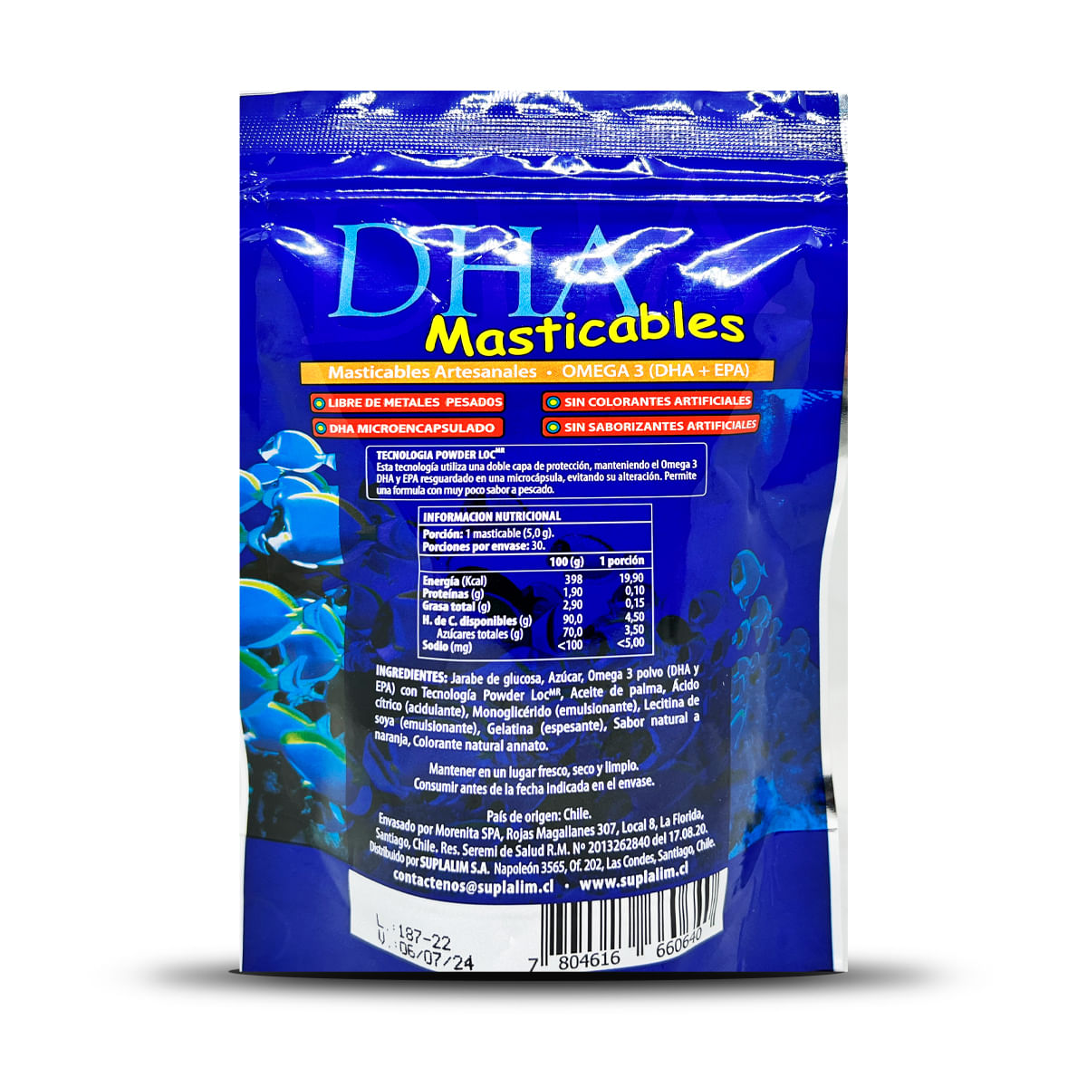 Dha masticables - Omega 3 (Dha y Epa) - 30 calugas masticables sabor ...