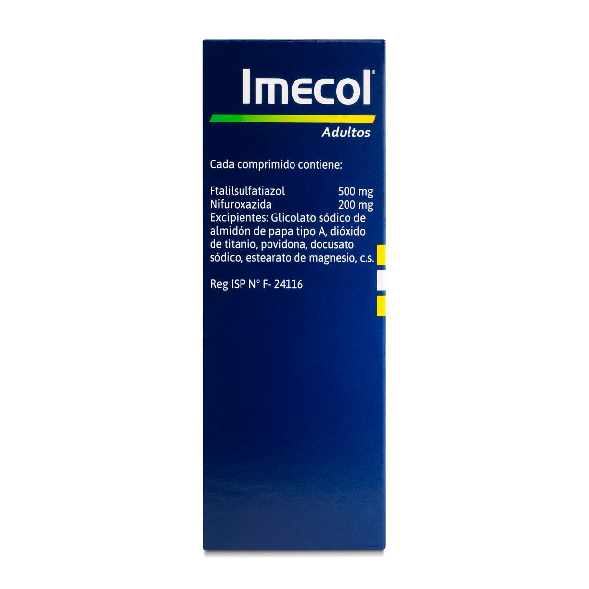 Imecol ftalilsulfatiazol 500 mg nifuroxazida 200 mg 16 comprimidos ...