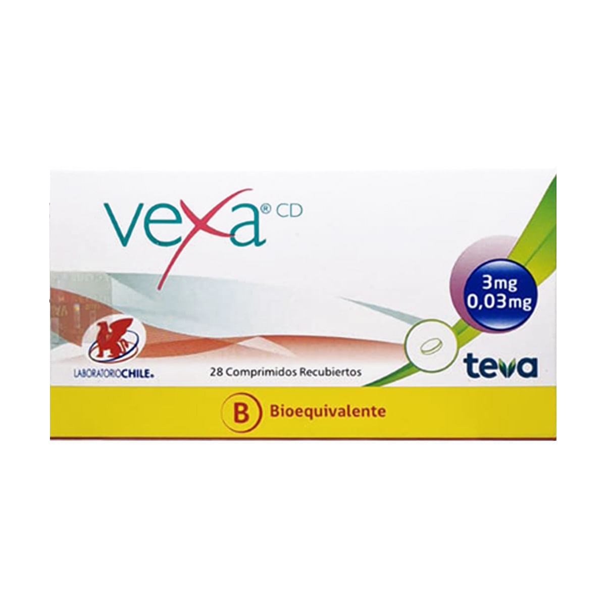 Vexa CD drospirenona 3 mg etinilestradiol 0,03 mg 28 comprimidos ...