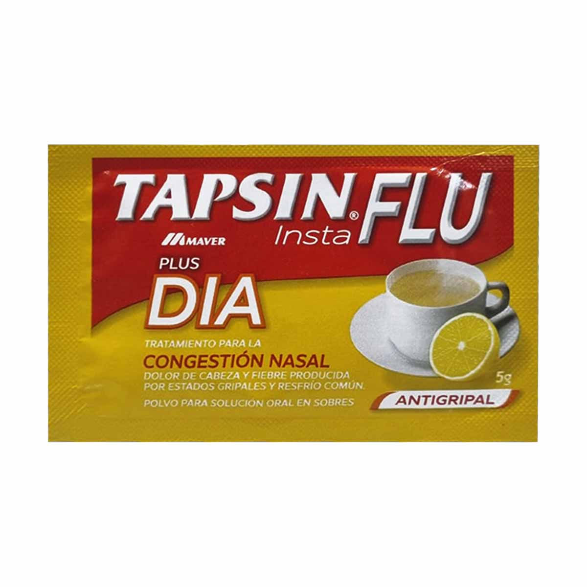 Tapsin InstaFLU DÍA paracetamol 500 mg pseudoefedrina 60 mg 1 sobre ...