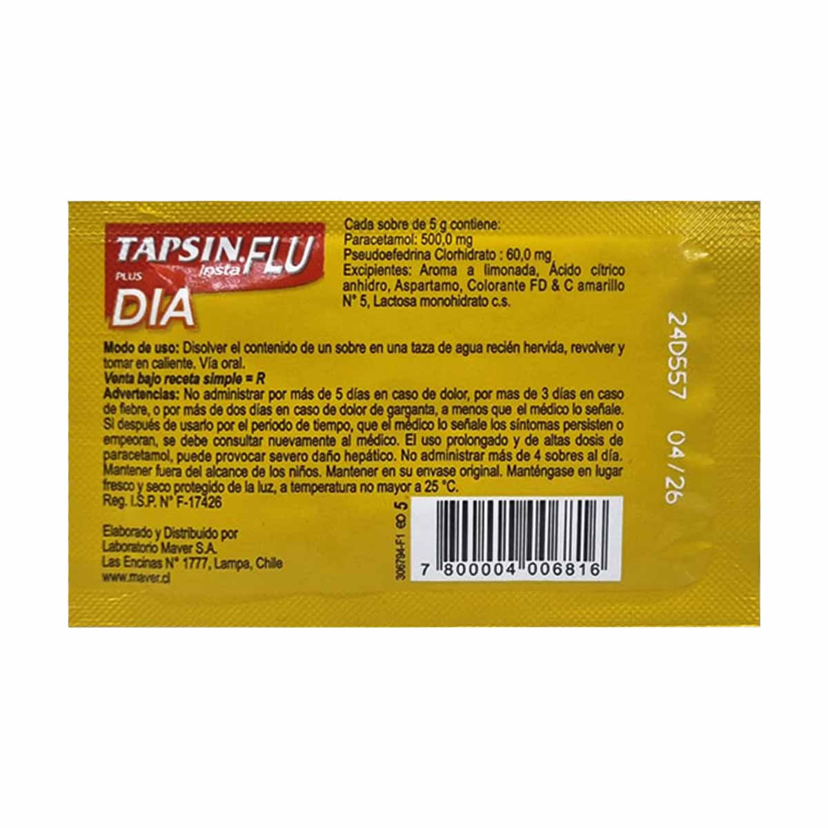 Tapsin - Instaflu polvo (día) - Farmacias del Dr. Simi