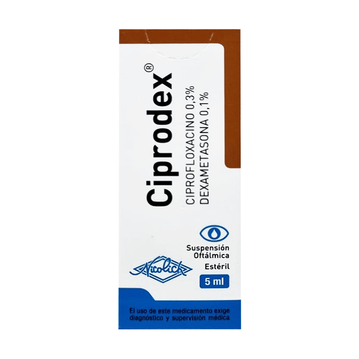 Ciprodex ciprofloxacino 0,3 % dexametasona 0,1 % solución oftálmica ...